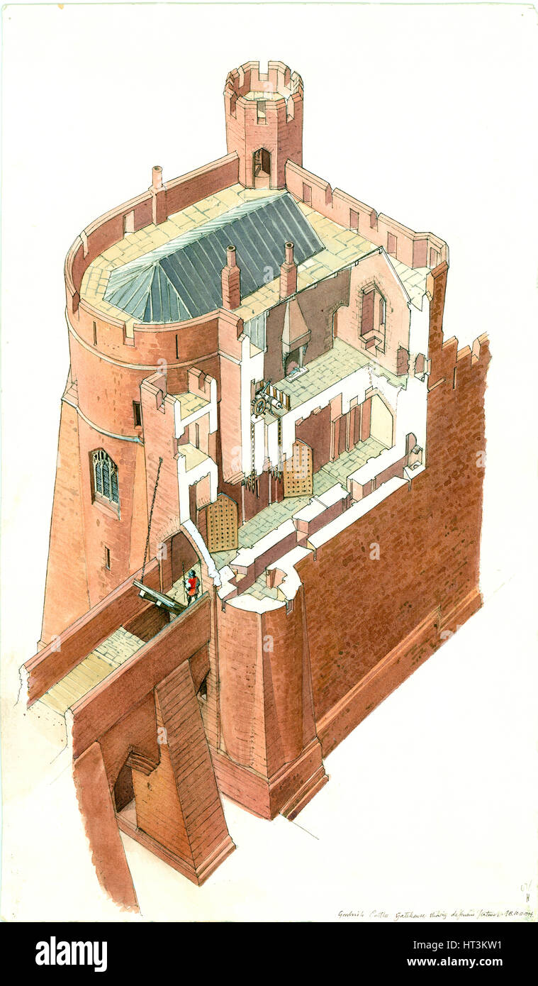 Goodrich castle gatehouse hi-res stock photography and images - Alamy