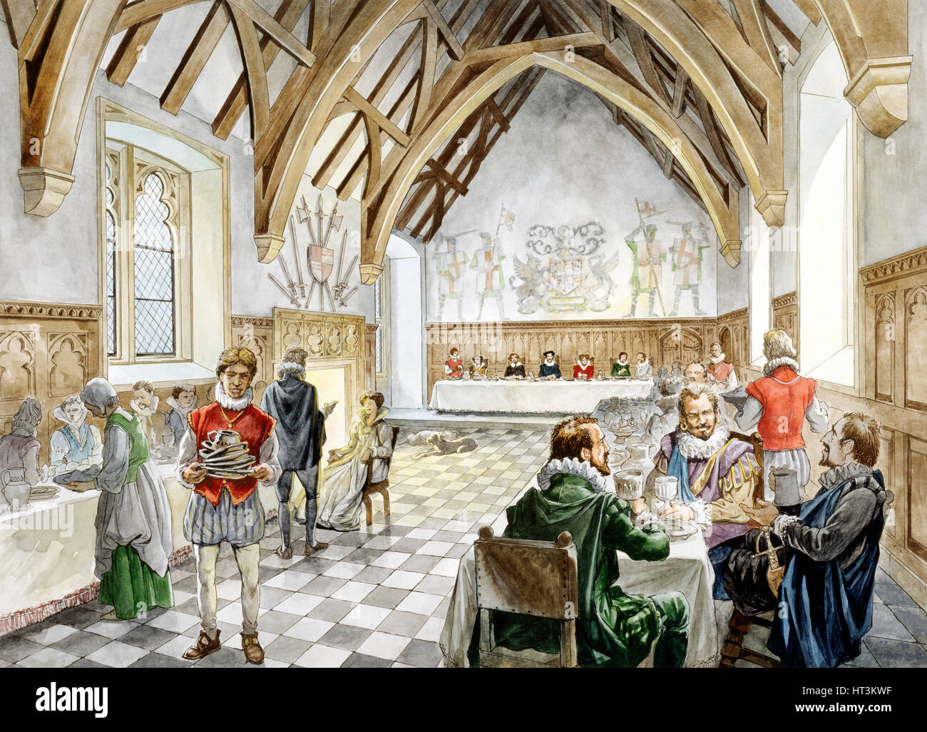 Castle interior england hi-res stock photography and images - Alamy