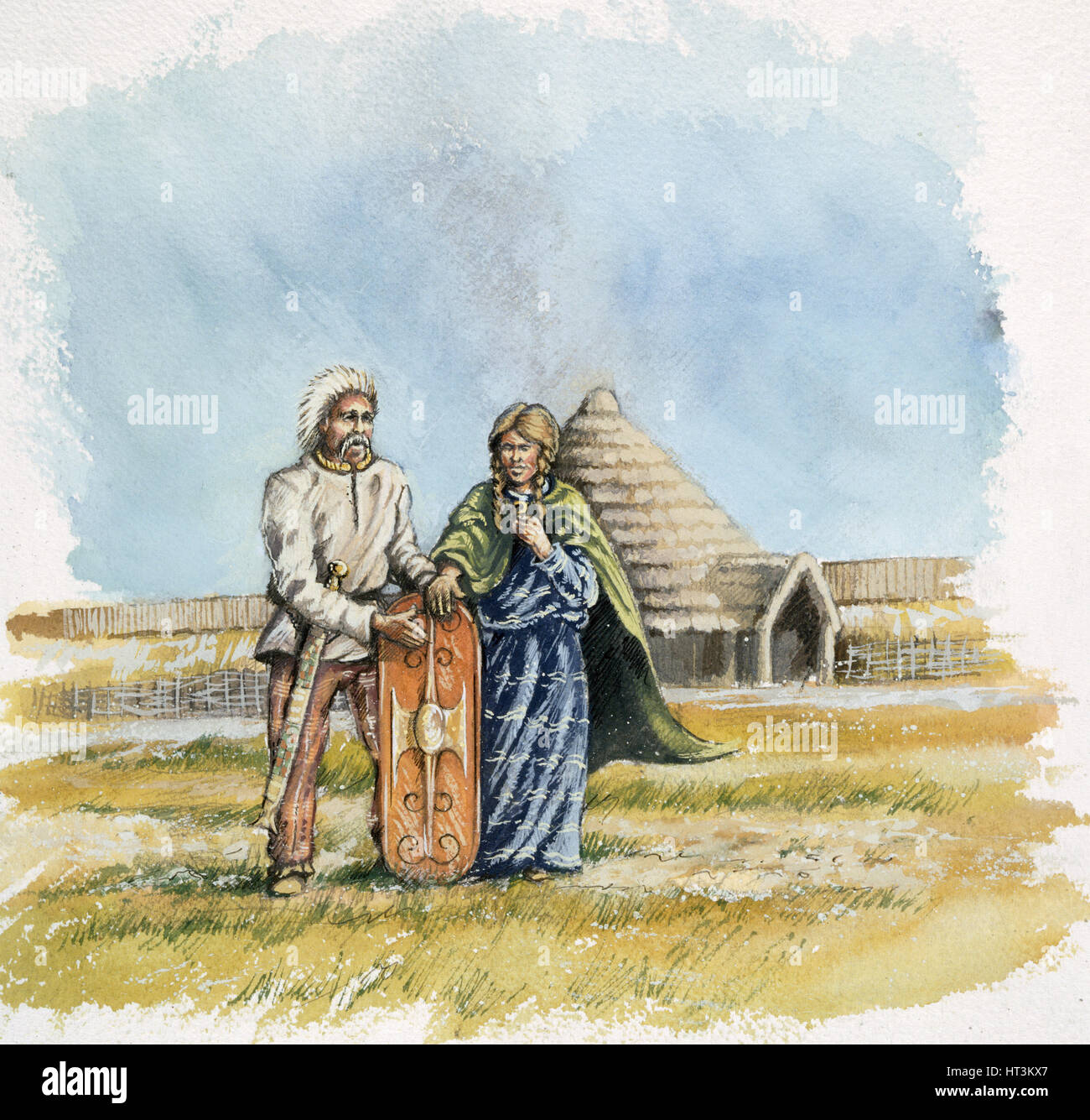 Iron age man woman hi-res stock photography and images - Alamy