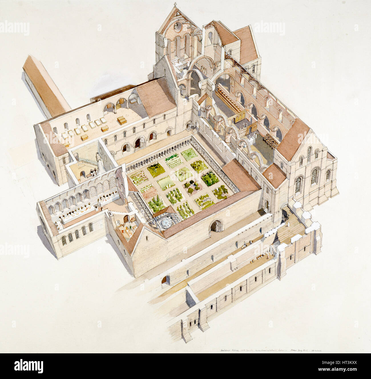 12th century medieval abbey hi-res stock photography and images - Alamy