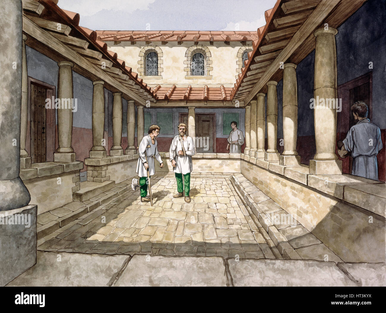 Roman court reconstruction hi-res stock photography and images - Alamy