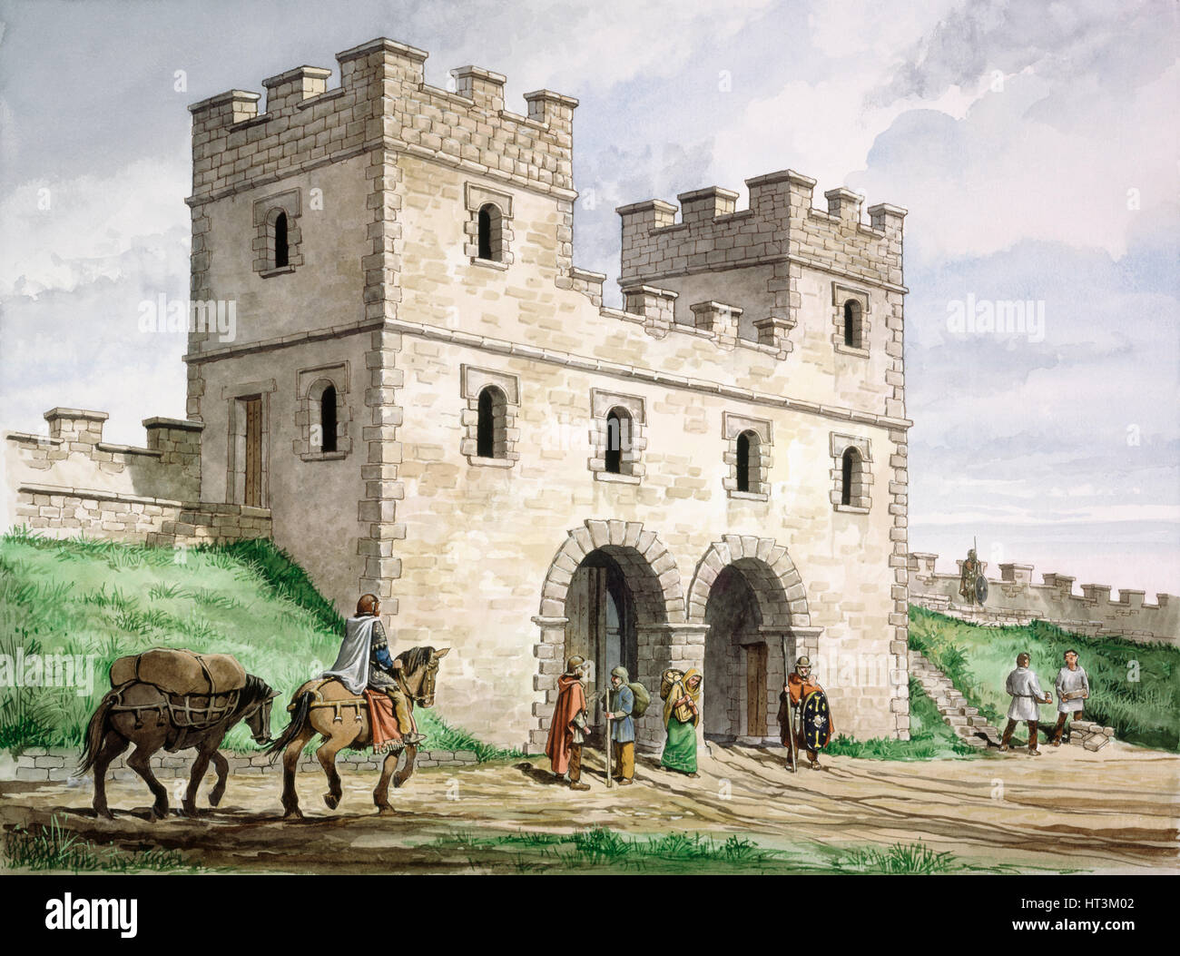 Housesteads Roman Fort, 2nd century, (c1990-2010). Artist: Philip Corke ...