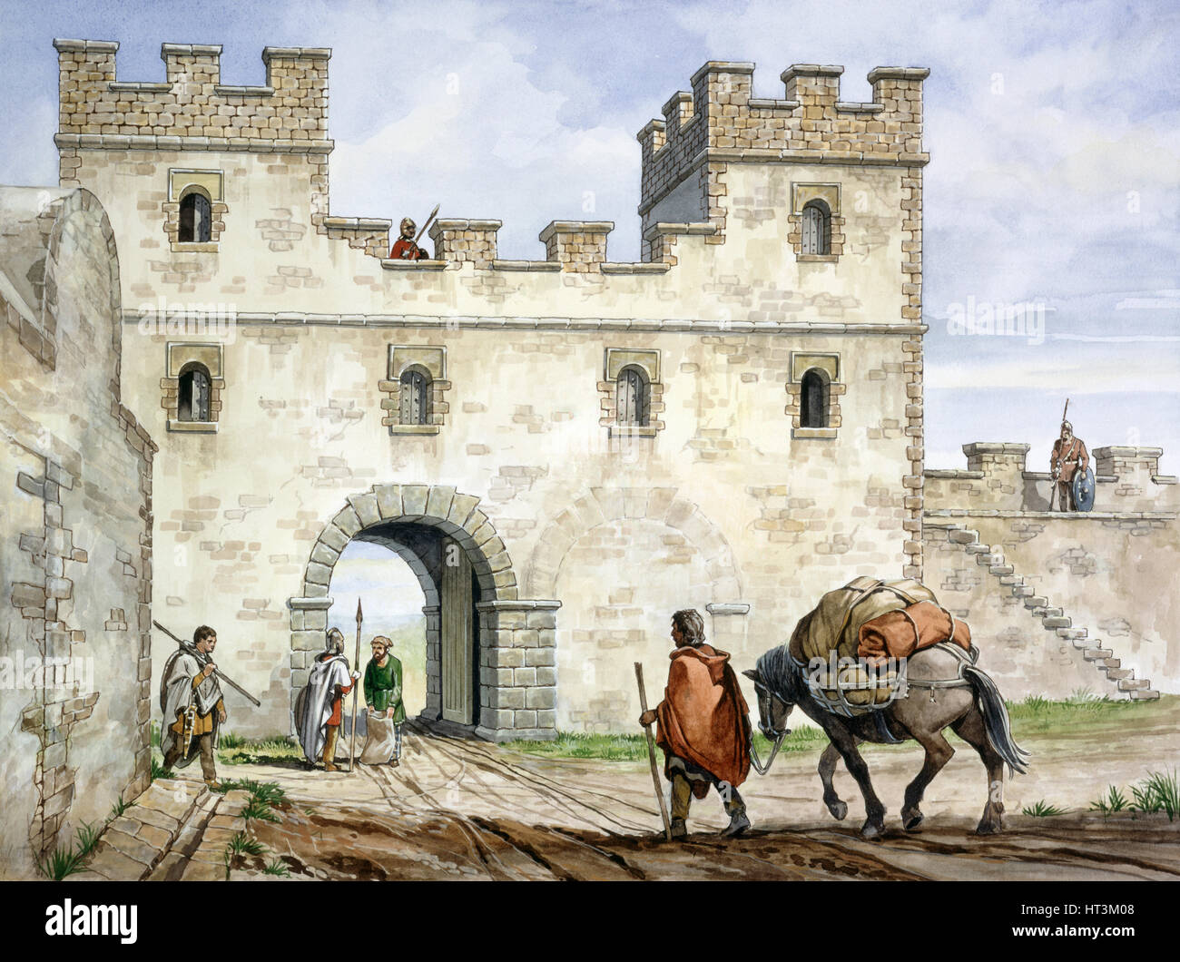 Roman fort gate hi-res stock photography and images - Alamy