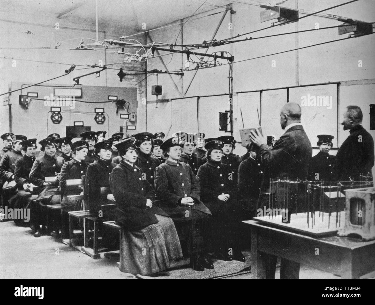 'German women being trained as tramway workers in Berlin', 1915. Artist ...