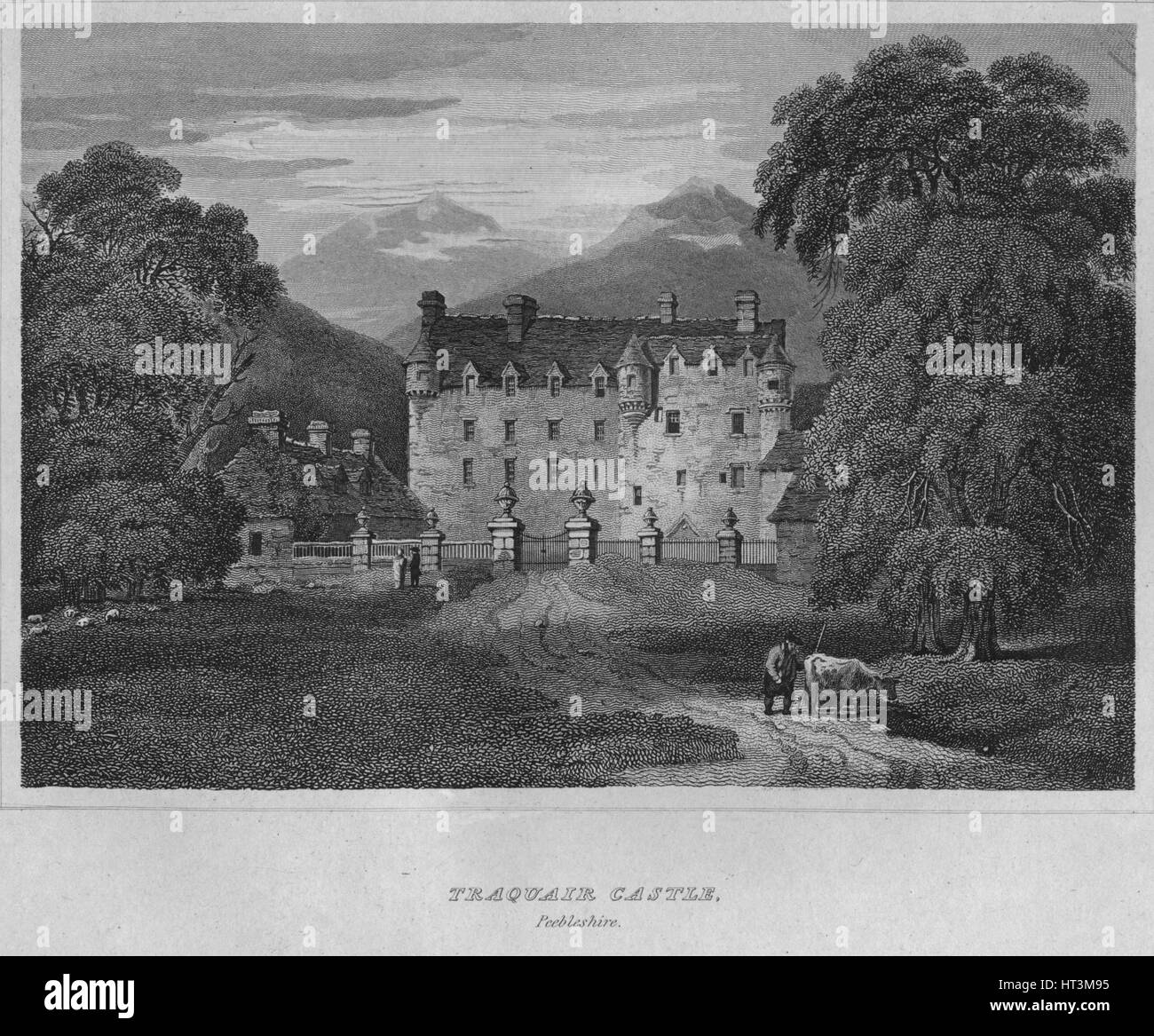 Traquair castle hi-res stock photography and images - Alamy