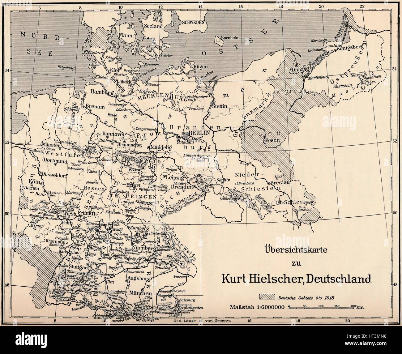 'Ubersichtskarte zu Kurt Hielscher Deutschland', 1931. Artist: Kurt ...