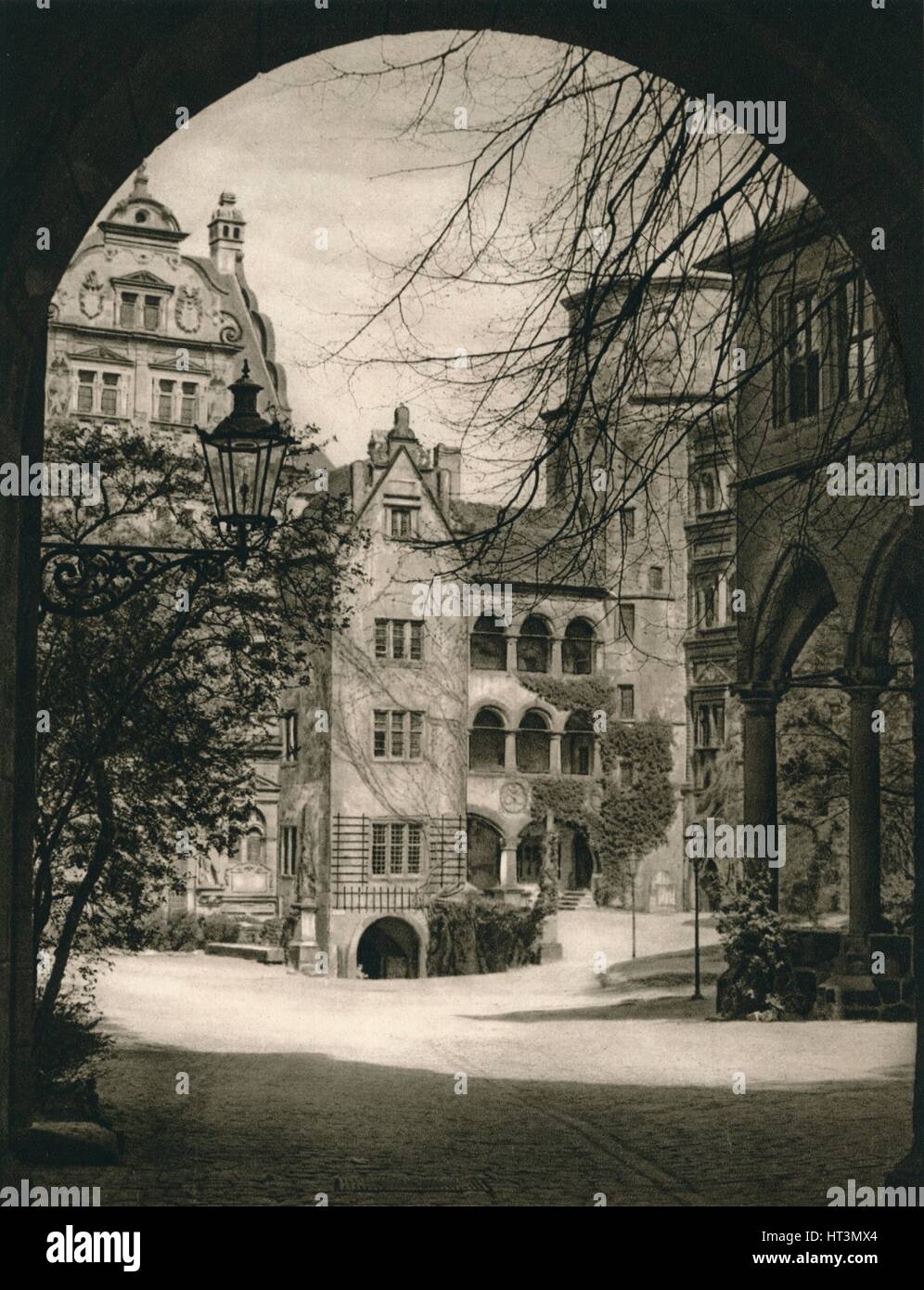 'Heidelberg. Courtyard of the Castle', 1931. Artist: Kurt Hielscher ...