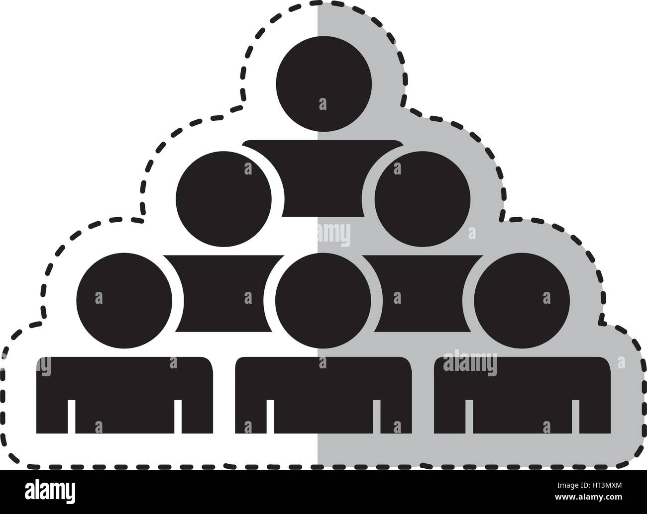 teamwork silhouette figure human Stock Vector Image & Art - Alamy