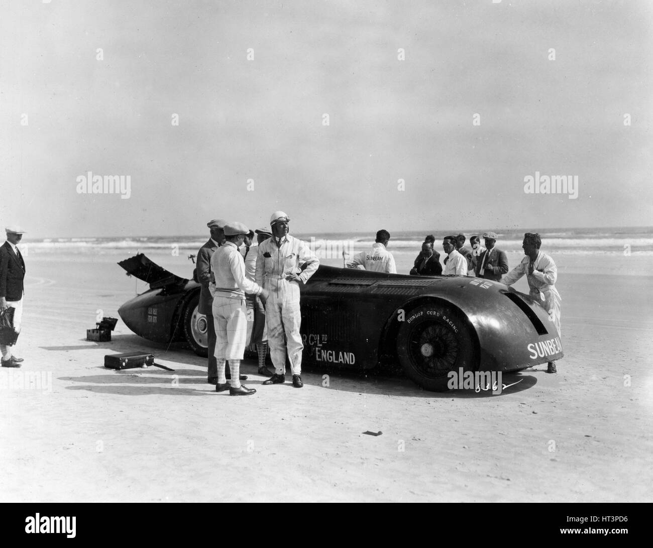 Sunbeam 1000hp World Land speed record attempt at Daytona 1927 Artist ...