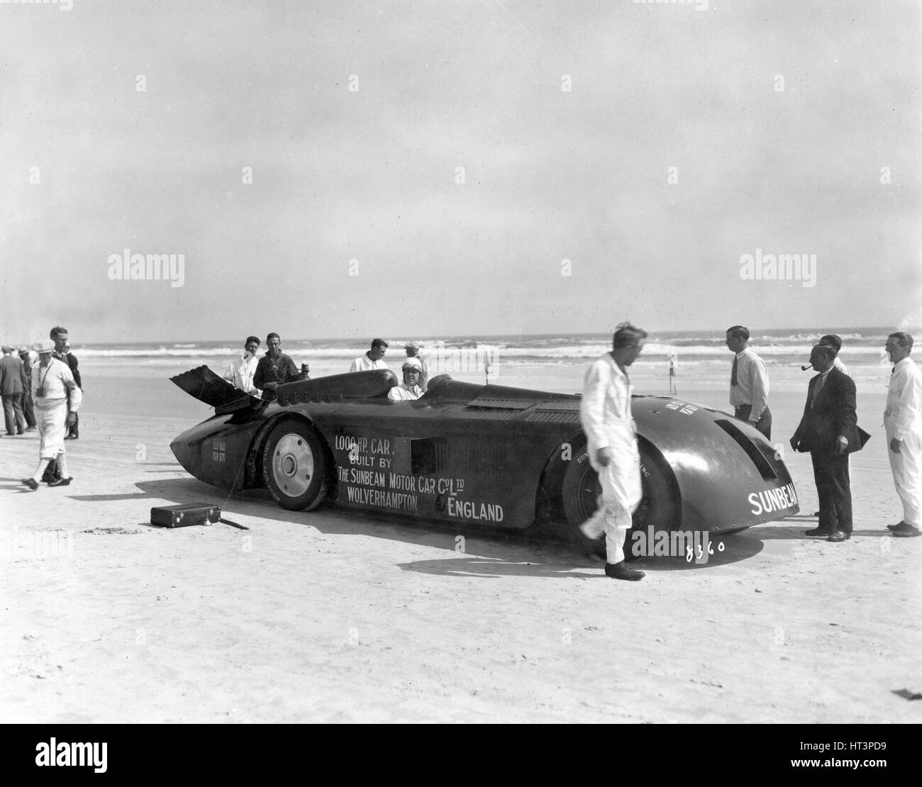 Sunbeam 1000hp World Land speed record attempt at Daytona 1927 Artist ...