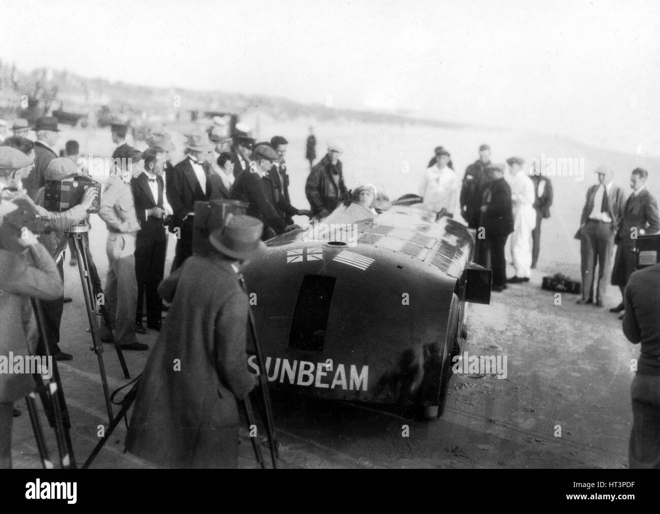 Sunbeam 1000hp World Land speed record attempt at Daytona 1927 Artist ...