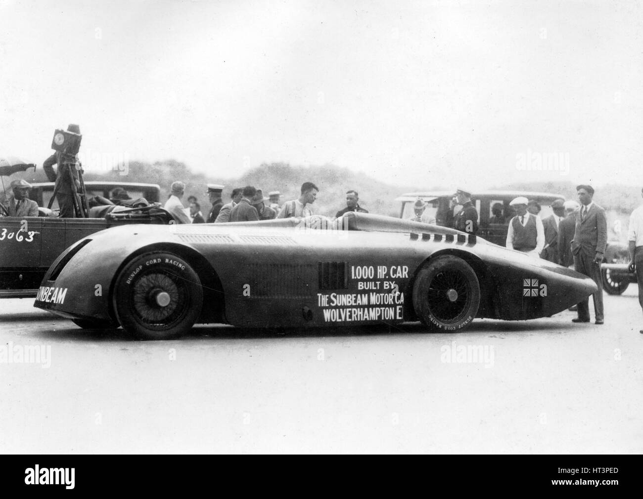 Sunbeam 1000hp World Land Speed Record Attempt At Daytona 1927 Artist sunbeam-1000hp-world-land-speed-record-attempt-at-daytona-1927-artist