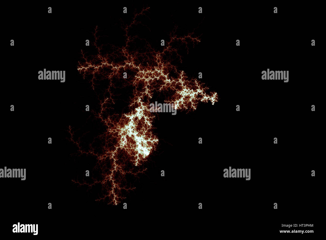 Orange lightning design. Abstract background. Isolated on black ...