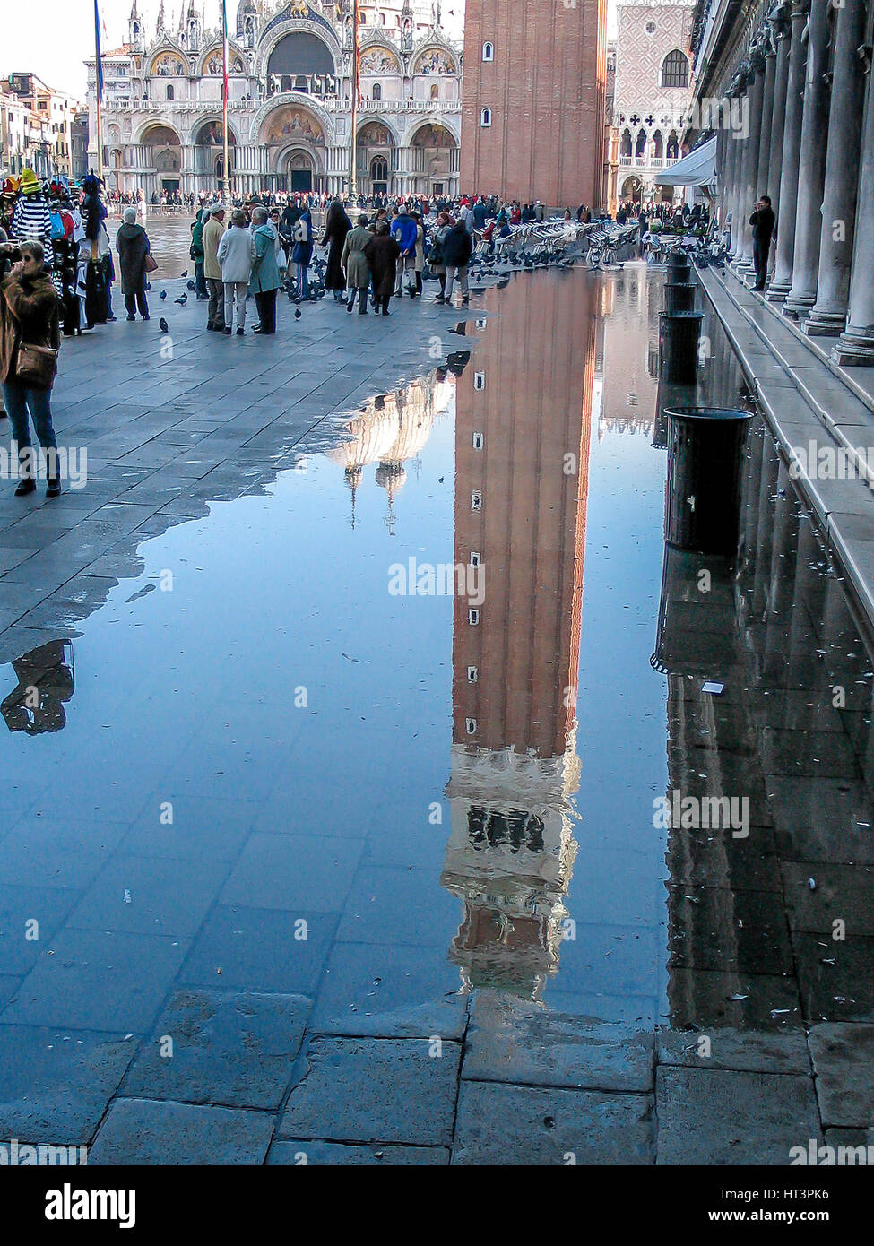 Reflections of Acqua Alta in Piazza San Marco showcasing Venetian ...