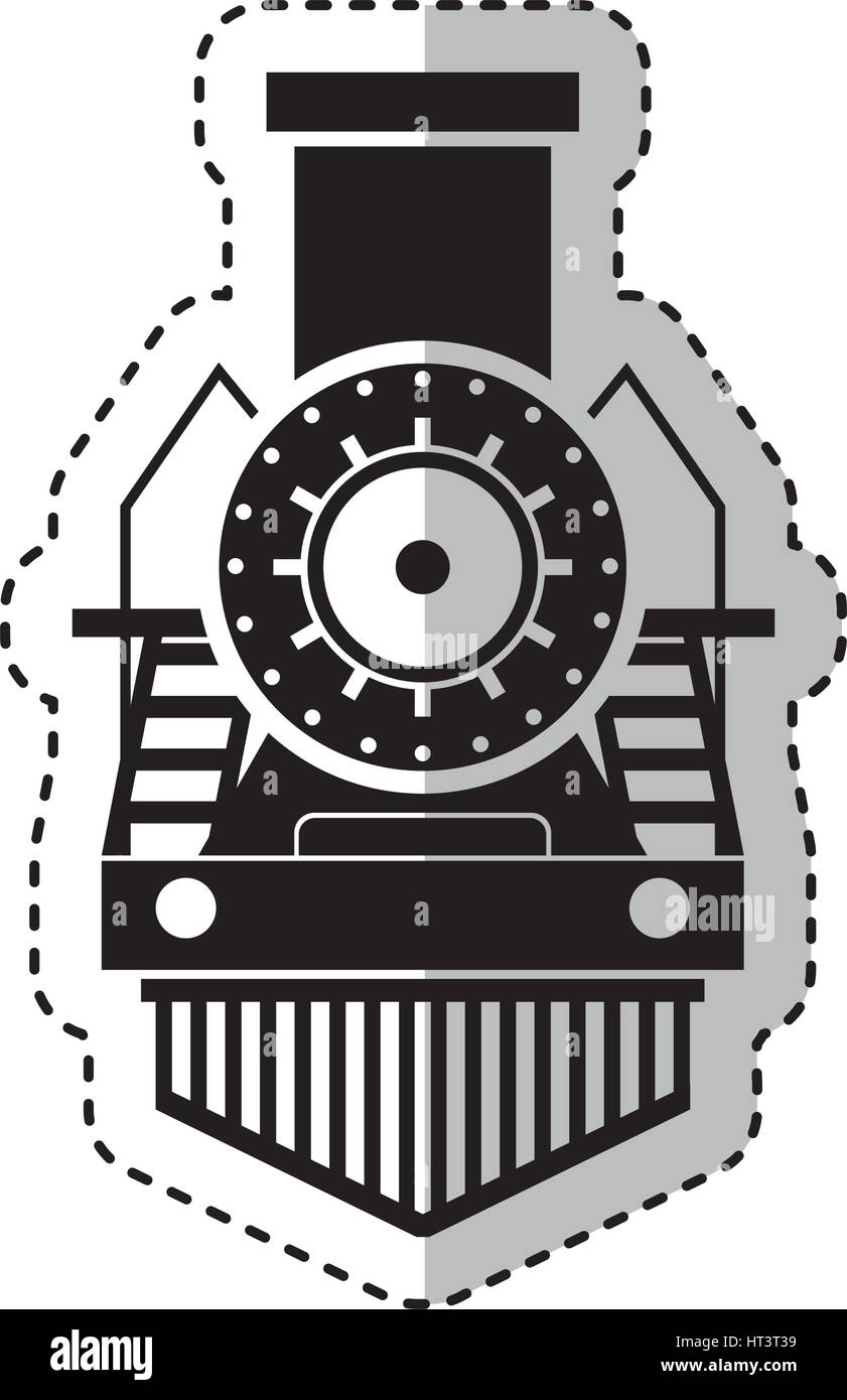 Steam Train Silhouette Vector