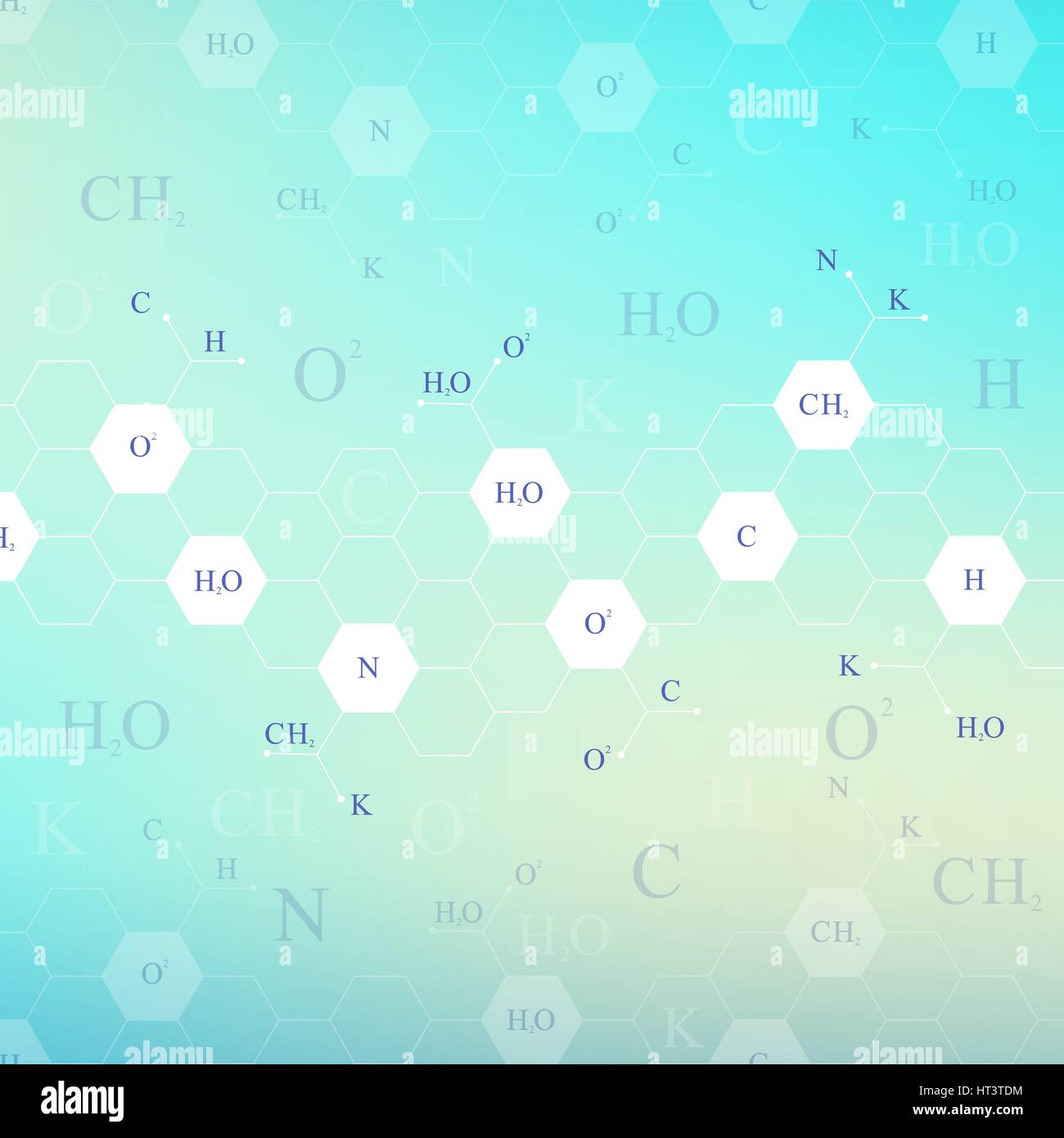 Scientific hexagonal chemistry pattern. Structure molecule DNA research ...