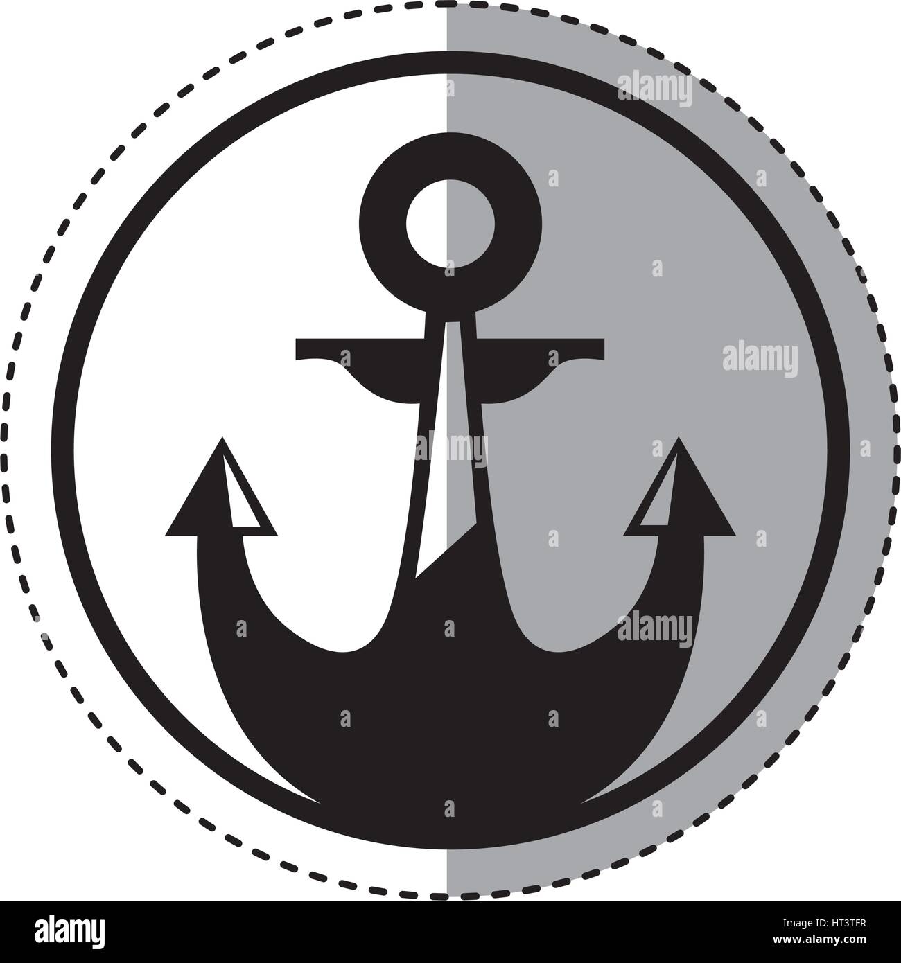 anchor maritime isolated icon Stock Vector Image & Art - Alamy