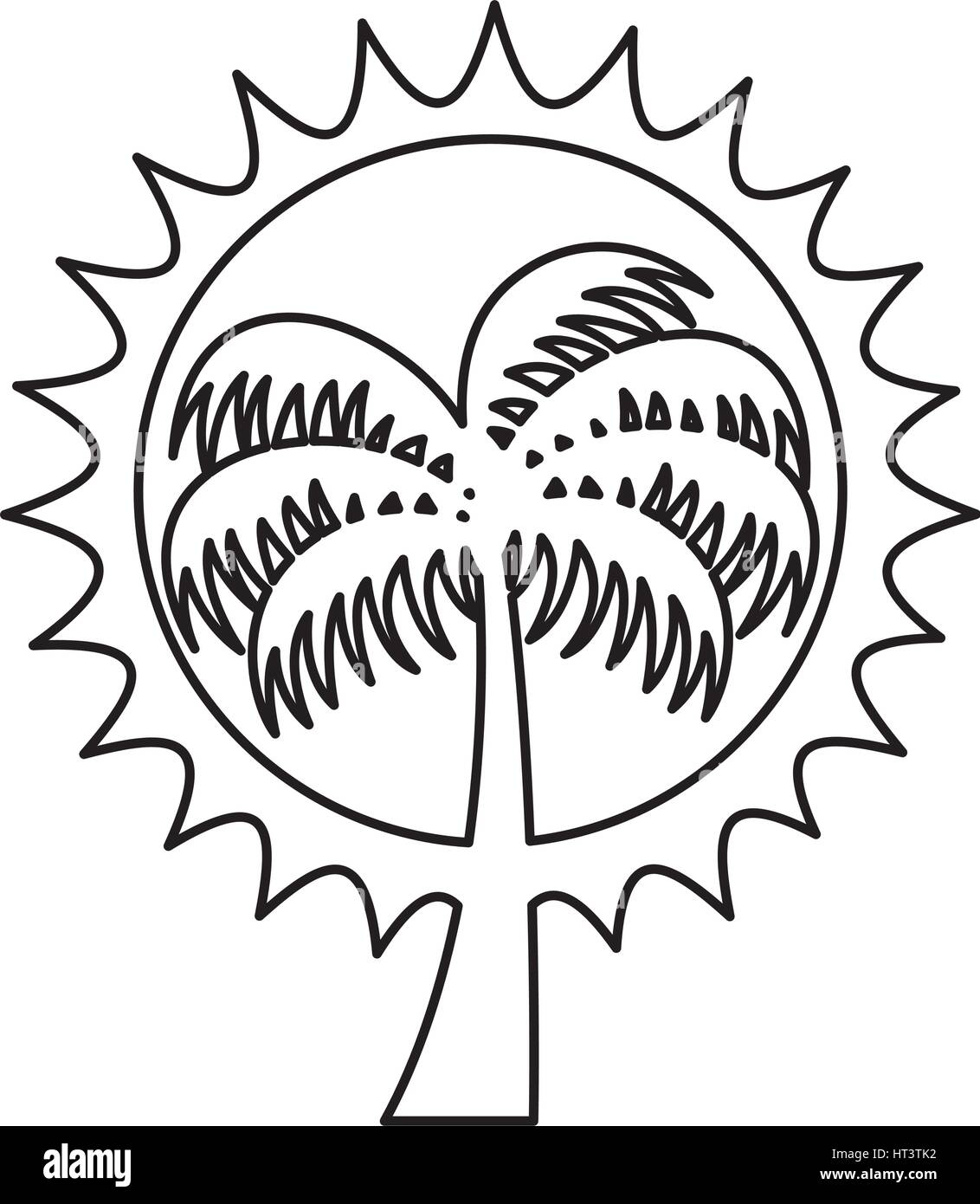 tree palm isolated icon Stock Vector Image & Art - Alamy