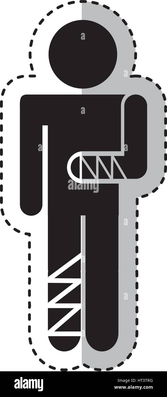 human figure with fractures Stock Vector Image & Art - Alamy