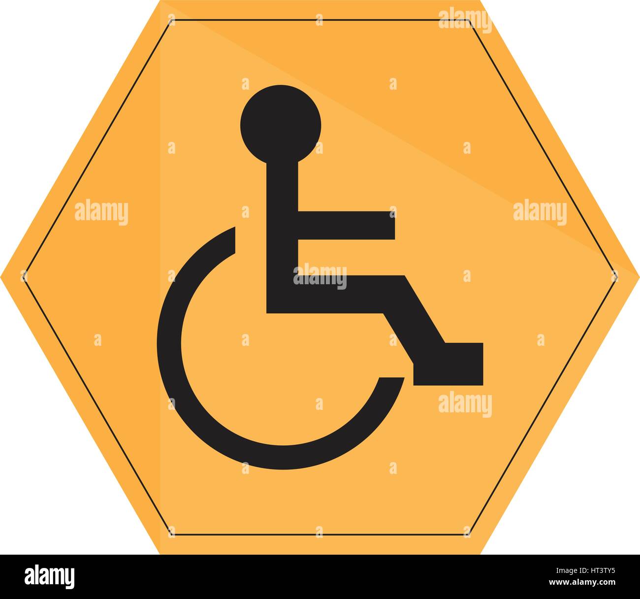 Disabled person signal Stock Vector Images - Alamy