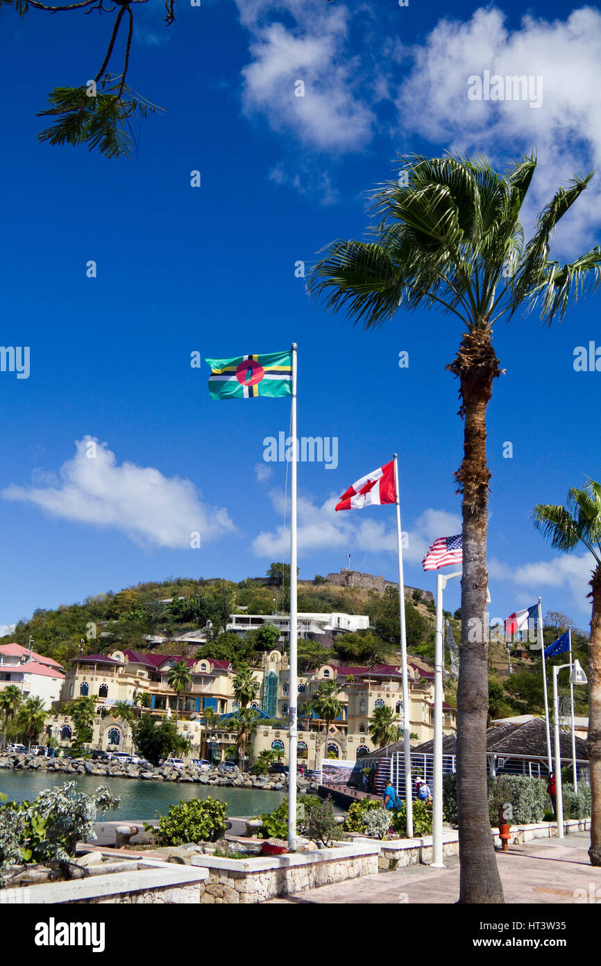 Caribbean island flags hi-res stock photography and images - Alamy