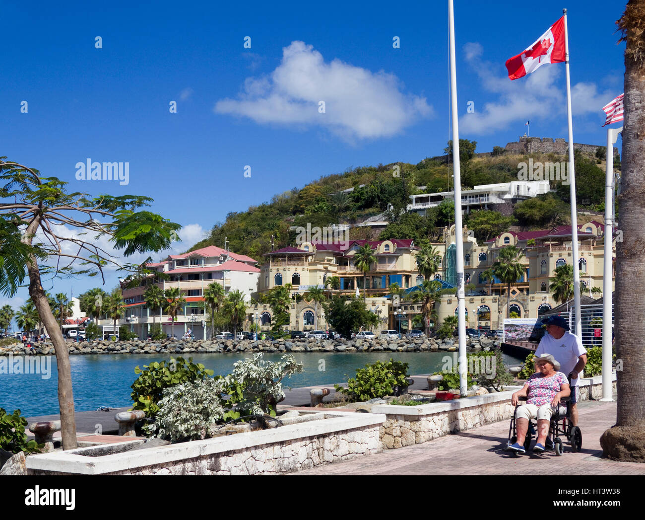 Promenade, Marigot, St Maarten, Caribbean Stock Photo - Alamy