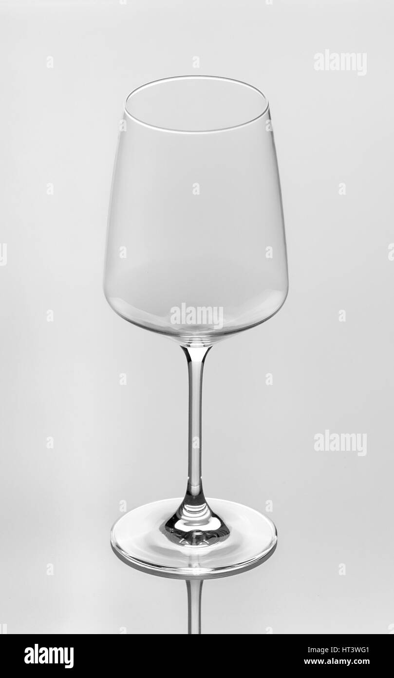 Empty wine glass, isolated on white background Stock Photo - Alamy
