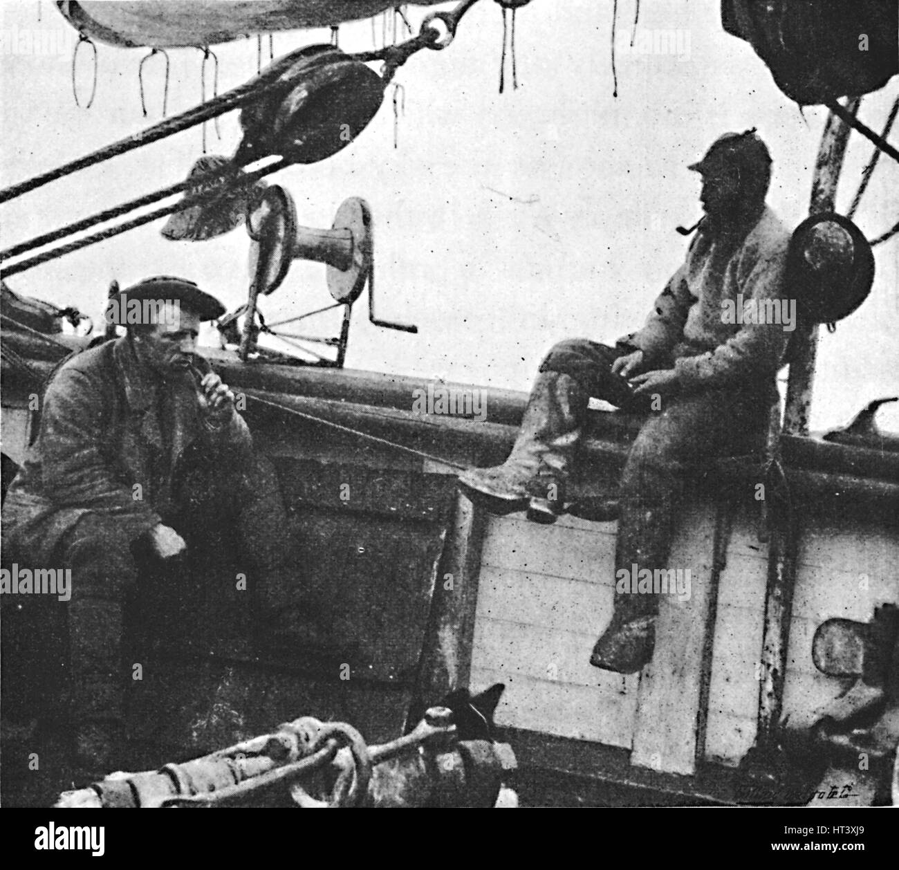 'On the After-Deck of the Fram (October, 1894)', 1894 (1897). Artist ...