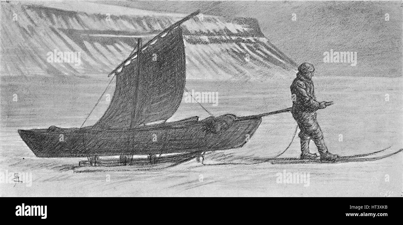 'A Sail with Sledges. South of Cape Richthofen. 6 June, 1896', (1897 ...