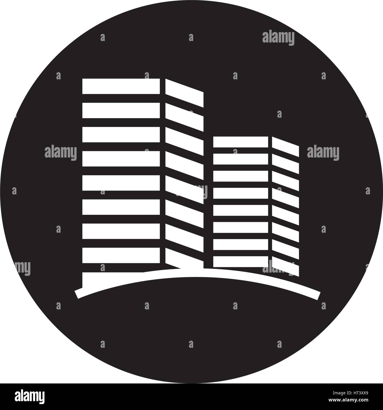 building silhouette isolated icon Stock Vector Image & Art - Alamy
