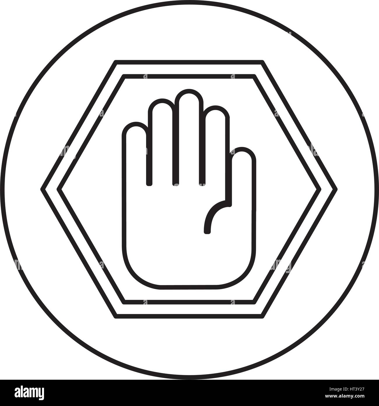 Symbol Hand Stop High Resolution Stock Photography and Images - Alamy