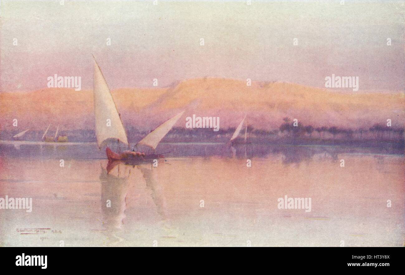 'A Nile Afterglow', c1880, (1904). Artist: Robert George Talbot Kelly ...