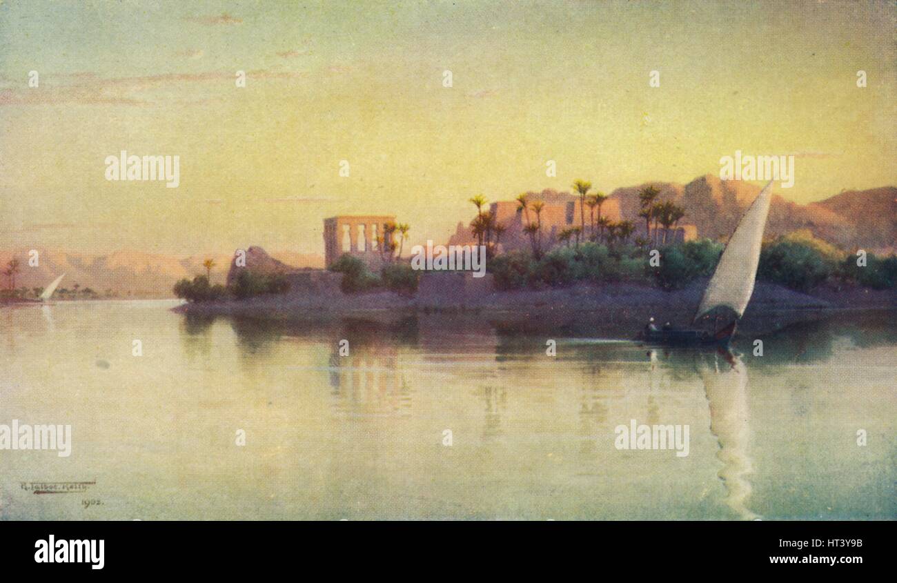 'Philae', c1880, (1904). Artist: Robert George Talbot Kelly Stock Photo ...