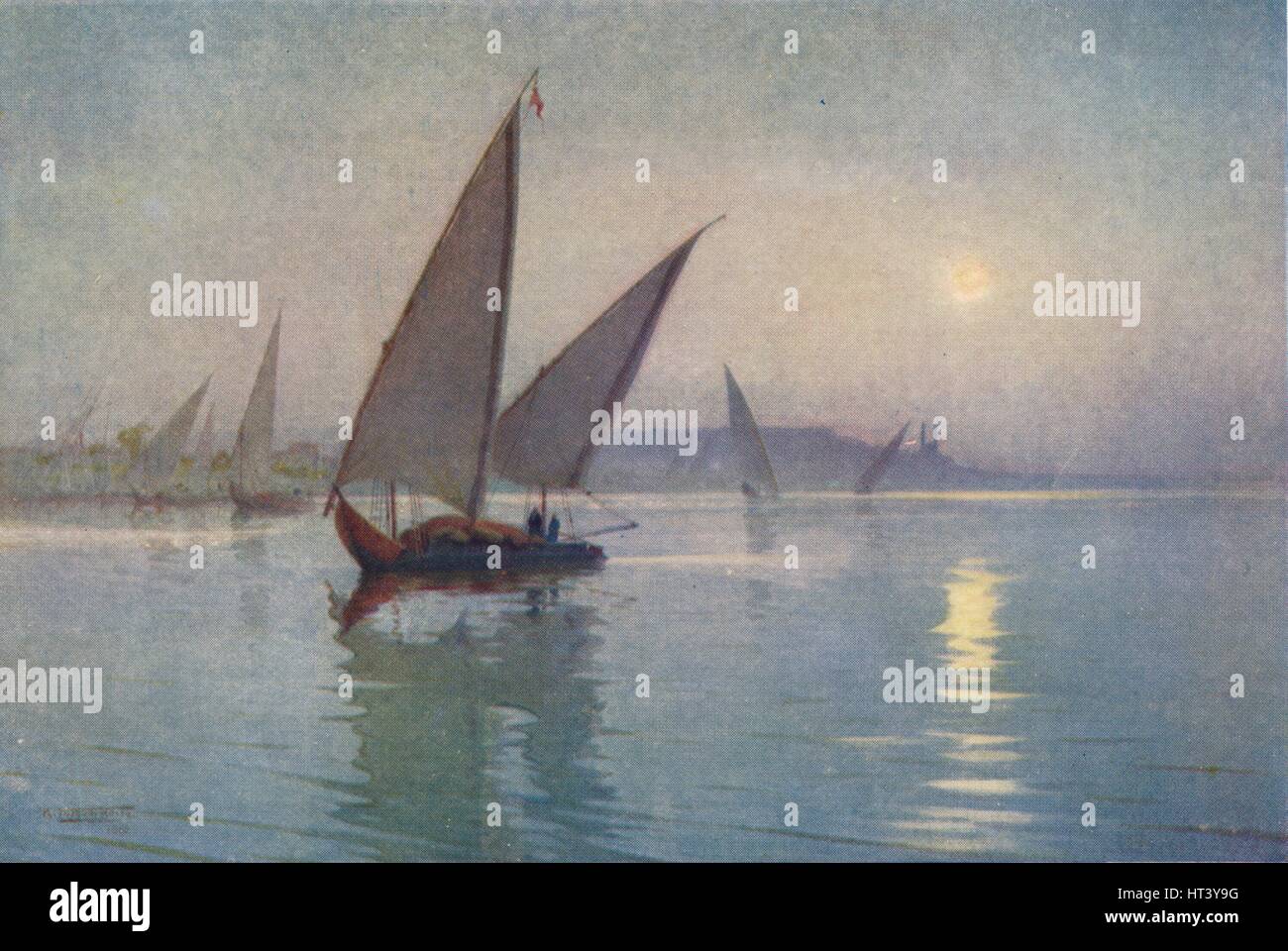 'Moonlight on the Nile, near Cairo', c1880, (1904). Artist: Robert ...