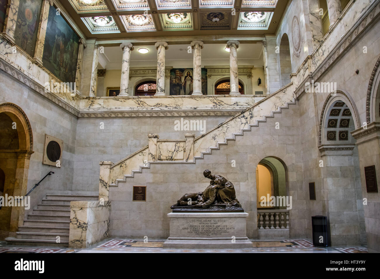 Interior of Massachusetts State House Stock Photo - Alamy