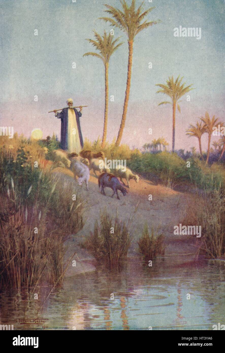 'By Still Waters', c1880, (1904). Artist: Robert George Talbot Kelly ...