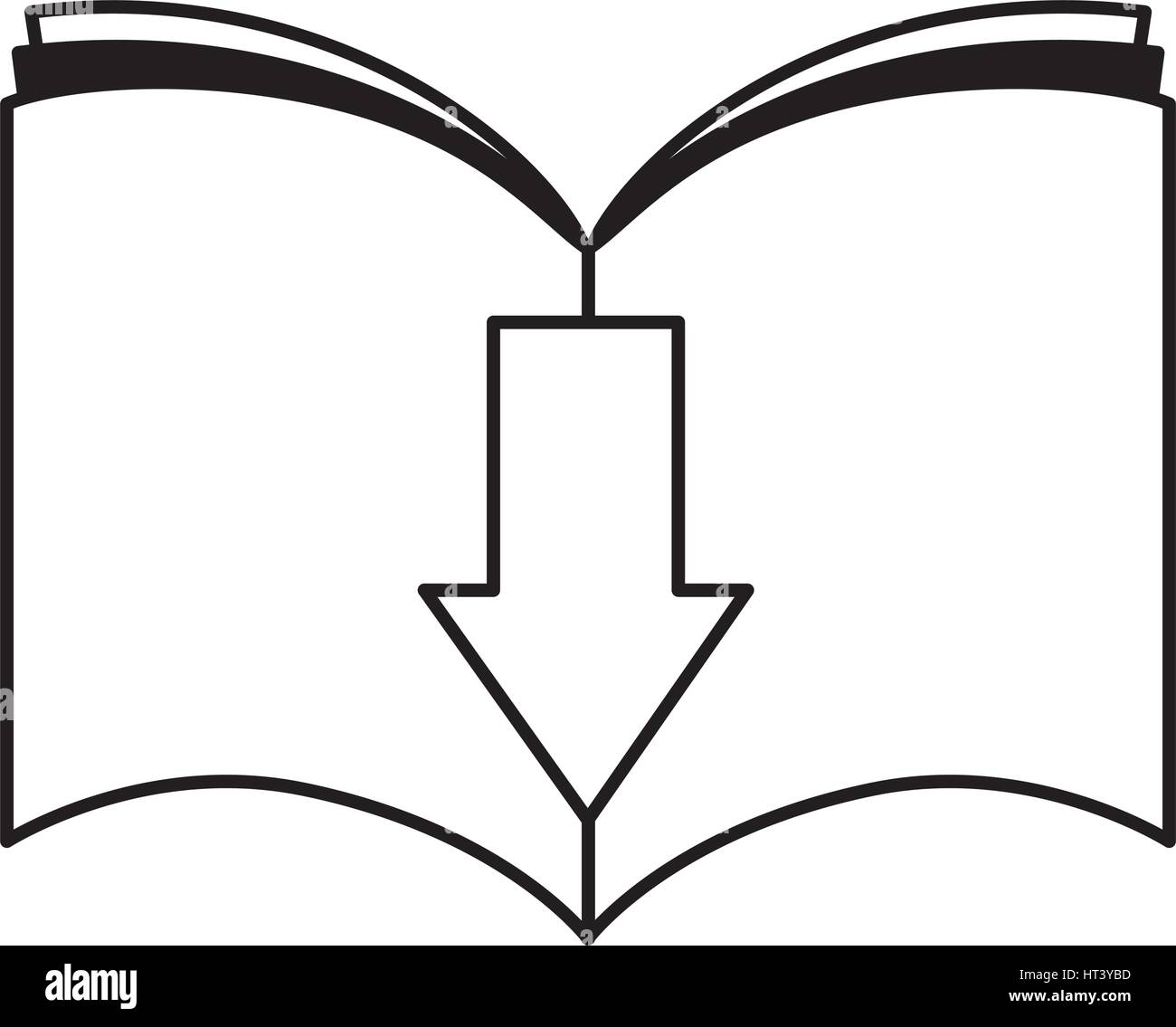 electronic book with arrow download Stock Vector Image & Art - Alamy