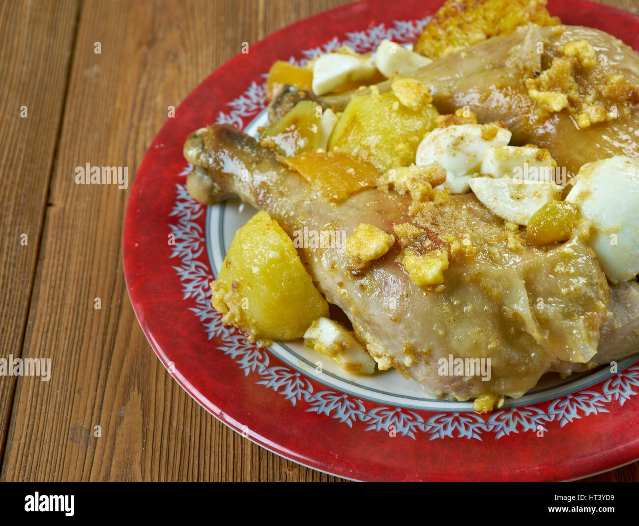 Pollo en Pepitoria - homemade chicken stew Stock Photo - Alamy