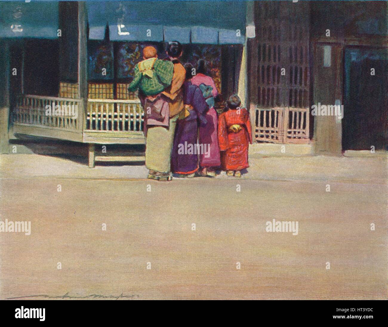 'A Family Group', c1887, (1901). Artist: Mortimer L Menpes Stock Photo ...