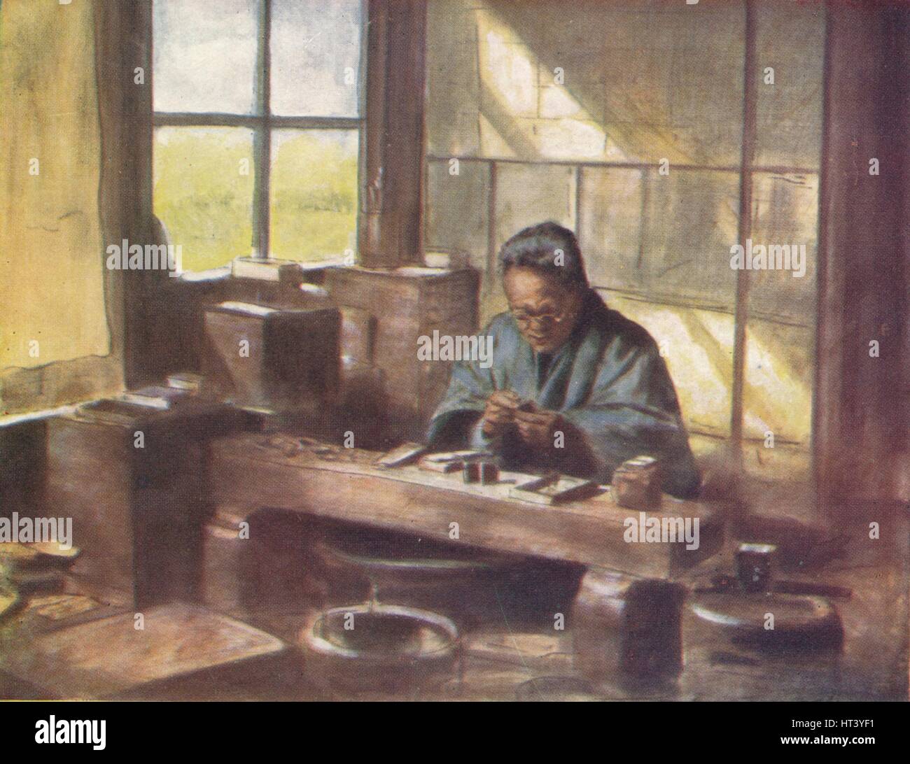 'A Cloissonne Worker', c1887, (1901). Artist: Mortimer L Menpes Stock ...