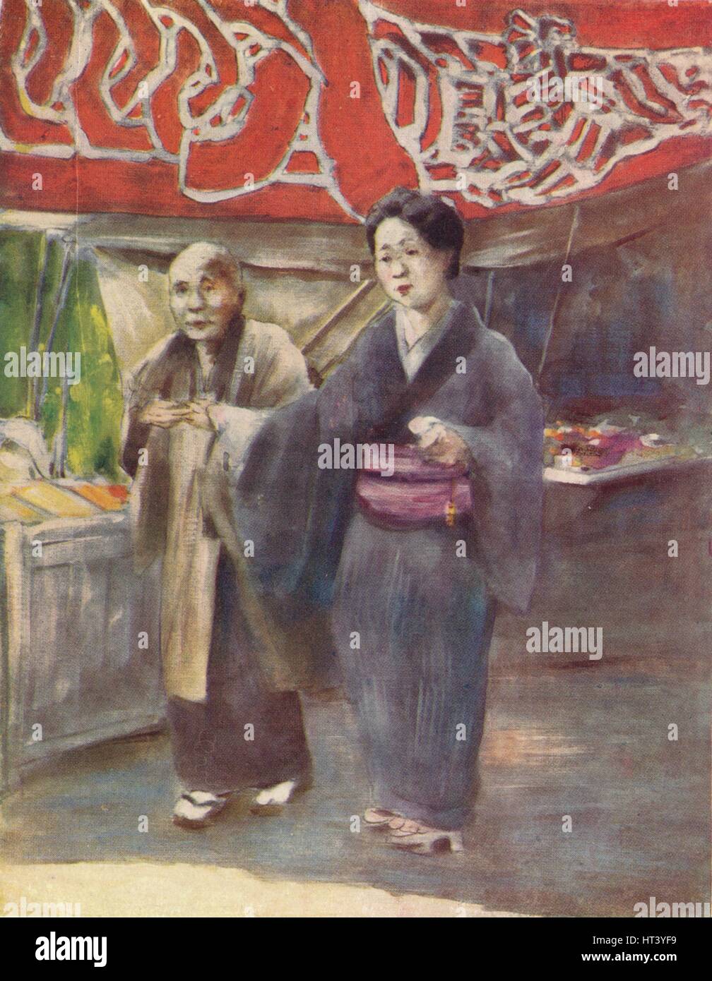 'Youth and Age', c1887, (1901). Artist: Mortimer L Menpes Stock Photo ...