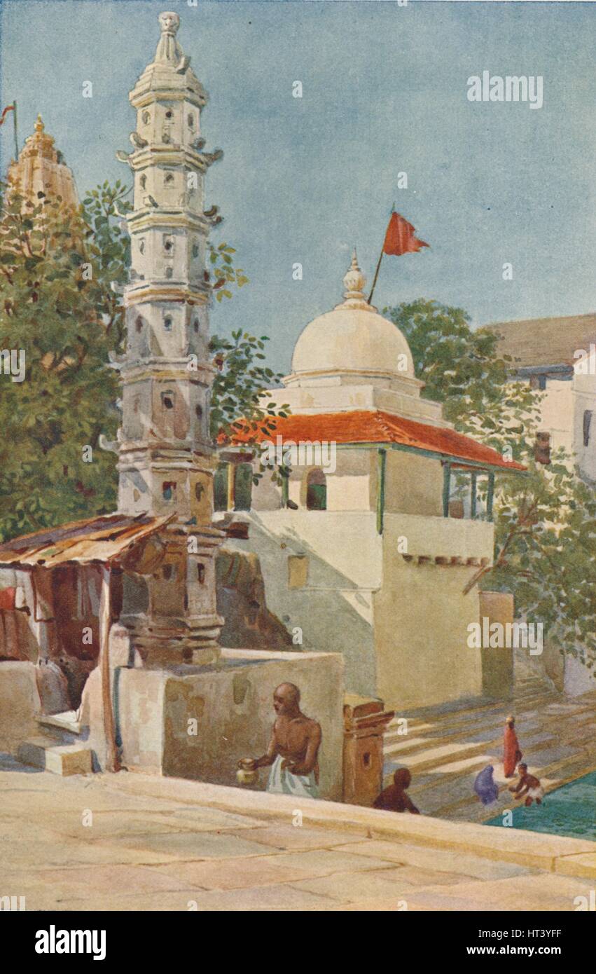 'The Walkeshwar Temple, Bombay, c1880 (1905). Creator: Alexander Henry ...