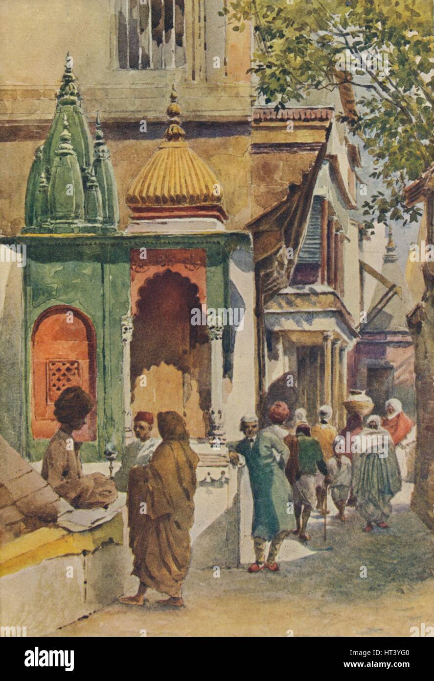 'A Corner Shrine in a Benares Alley', c1880 (1905). Creator: Alexander ...