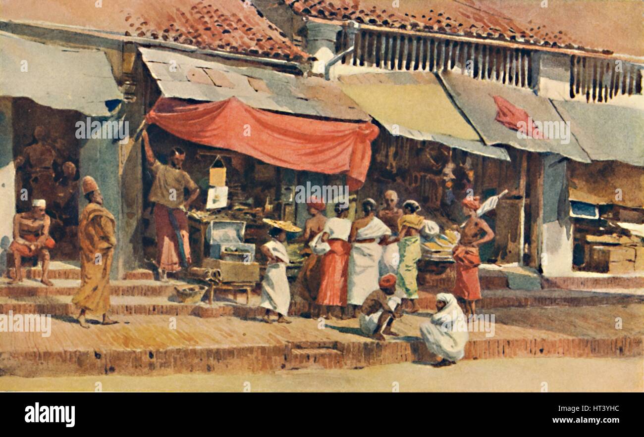 'A Street Scene in Kandy', c1880 (1905). Creator: Alexander Henry ...