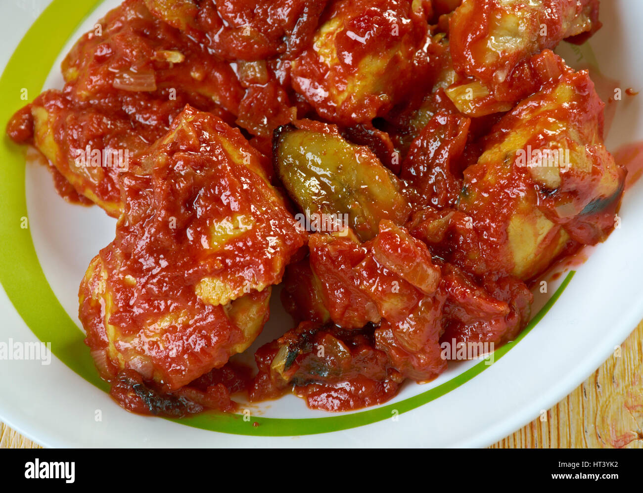 Congo Chicken Moambe Stew - national dish of the country Stock Photo ...