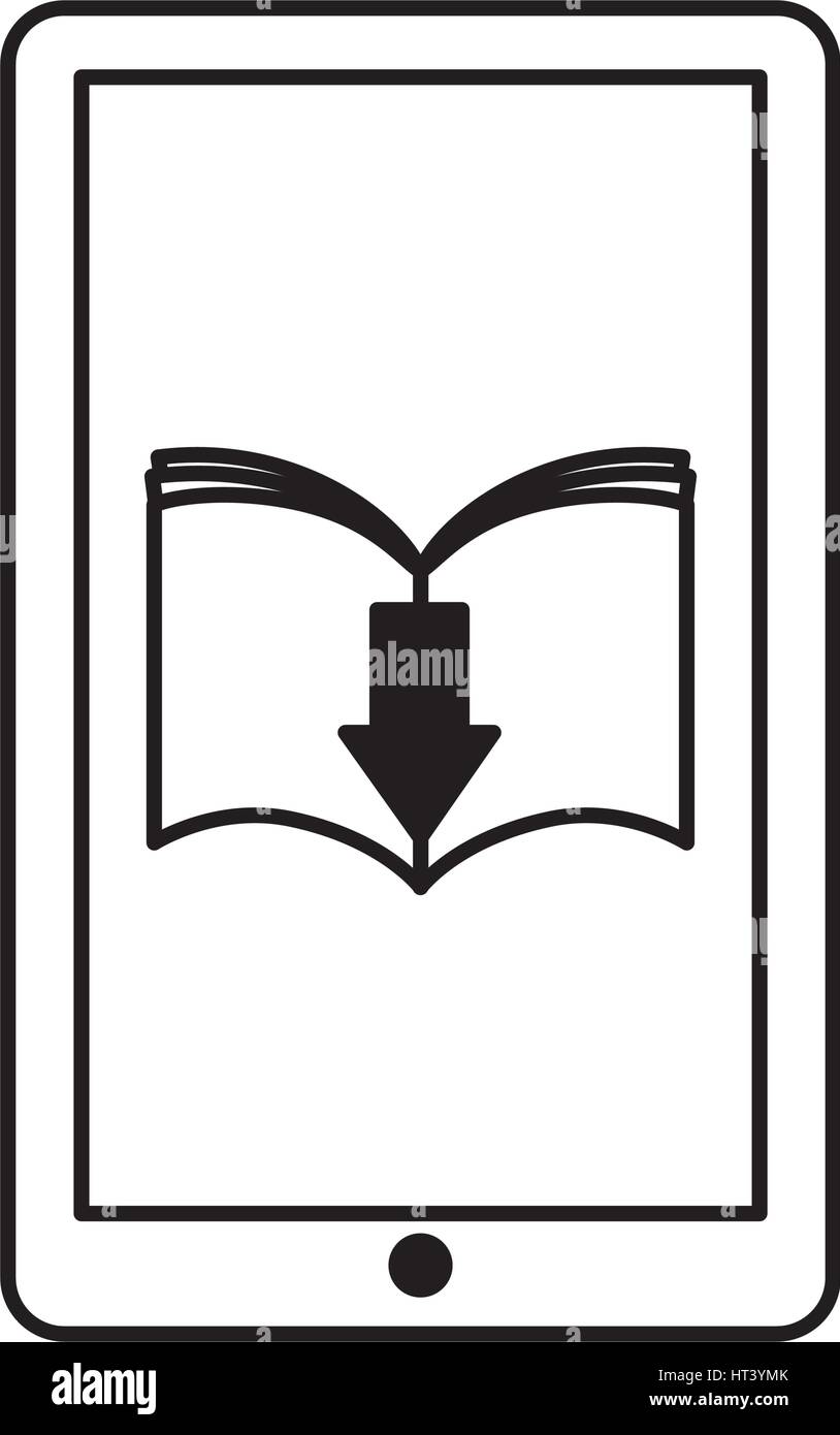 electronic book with arrow download Stock Vector Image & Art - Alamy
