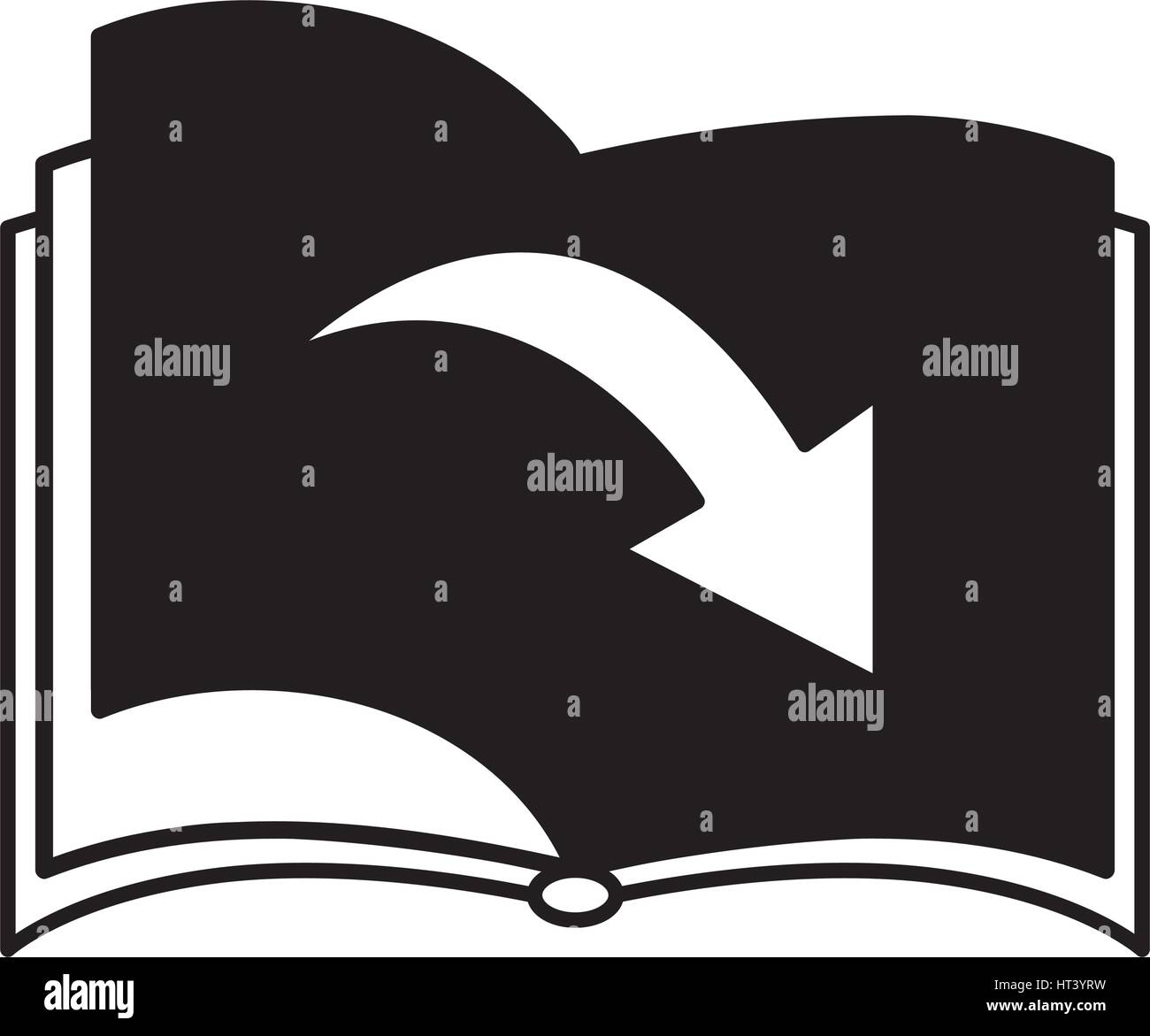 E book arrow Stock Vector Images - Alamy