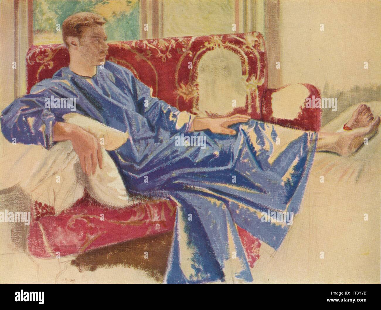 'John Rothenstein, Esq.', 1926. Artist: William Rothenstein Stock Photo ...