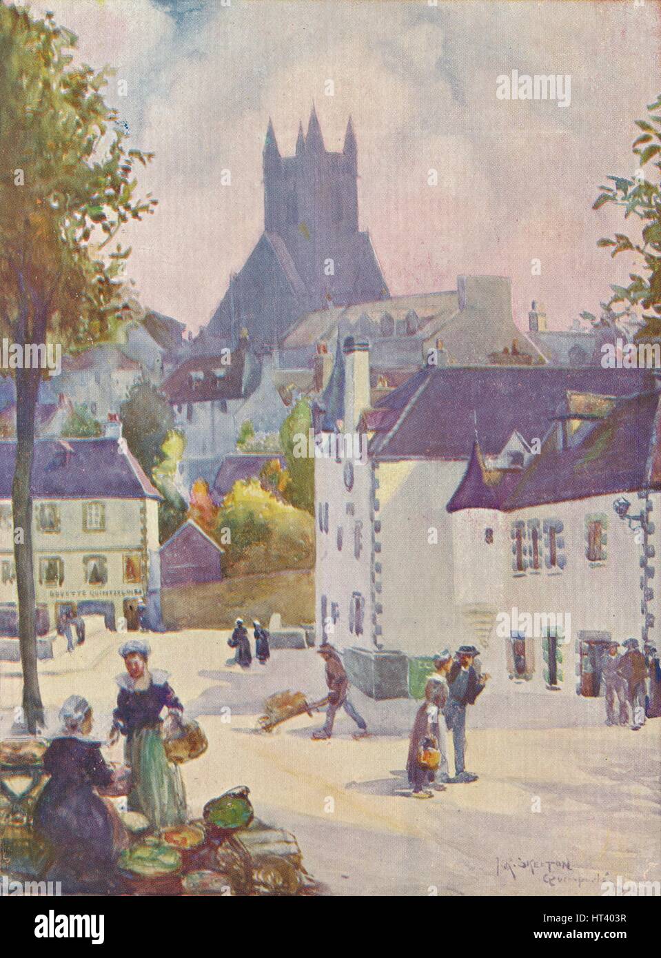 'Springtime in Brittany (Quimperlé)', 1911, (1913). Artist: Joseph ...
