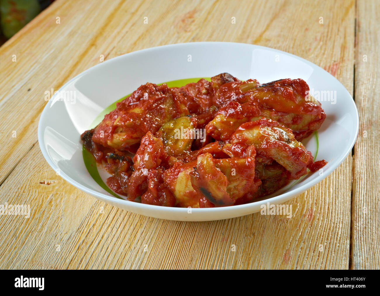 Congo Chicken Moambe Stew - national dish of the country Stock Photo ...